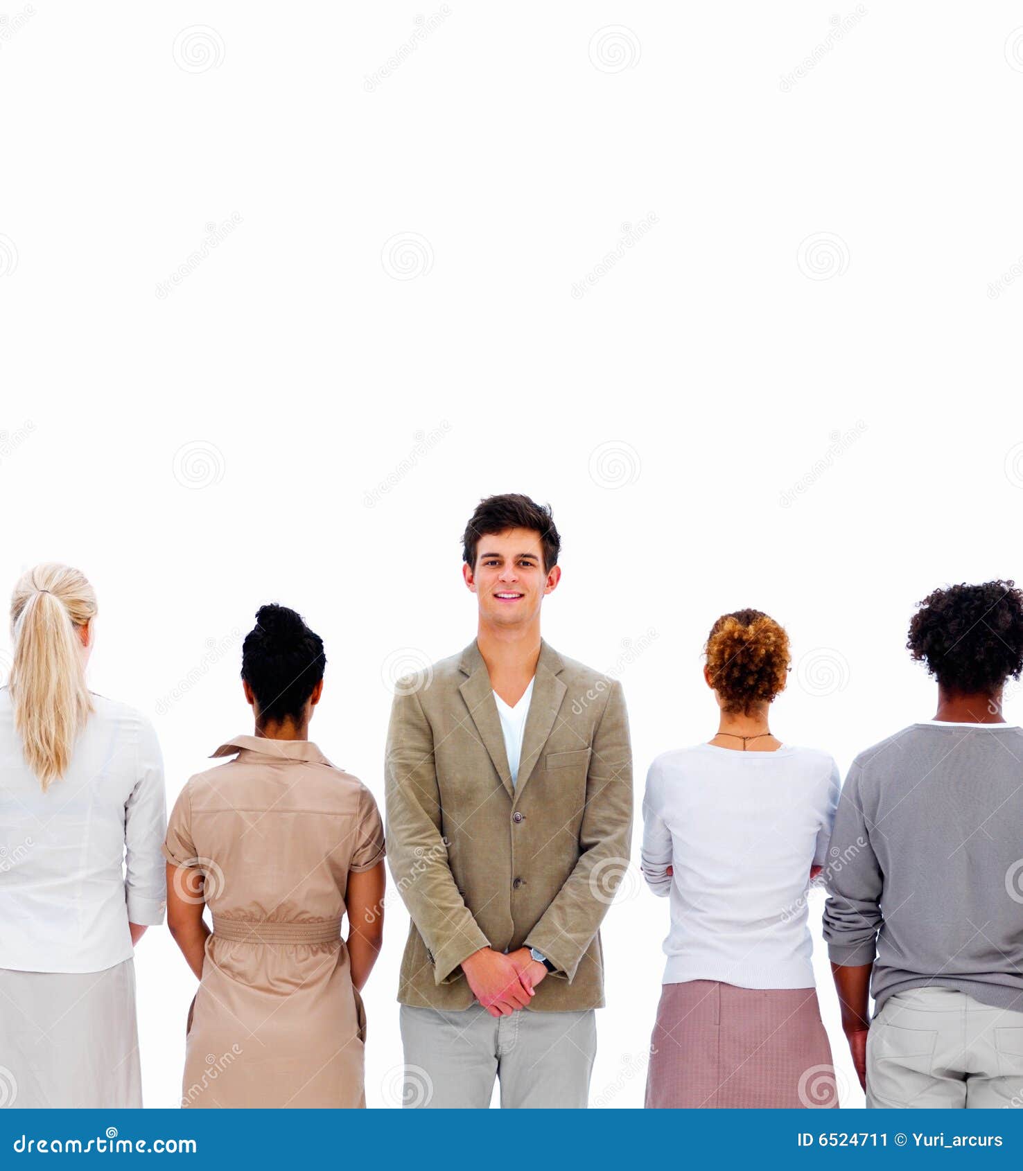 The Odd Person Out-business People Stock Image - Image of light, smile ...