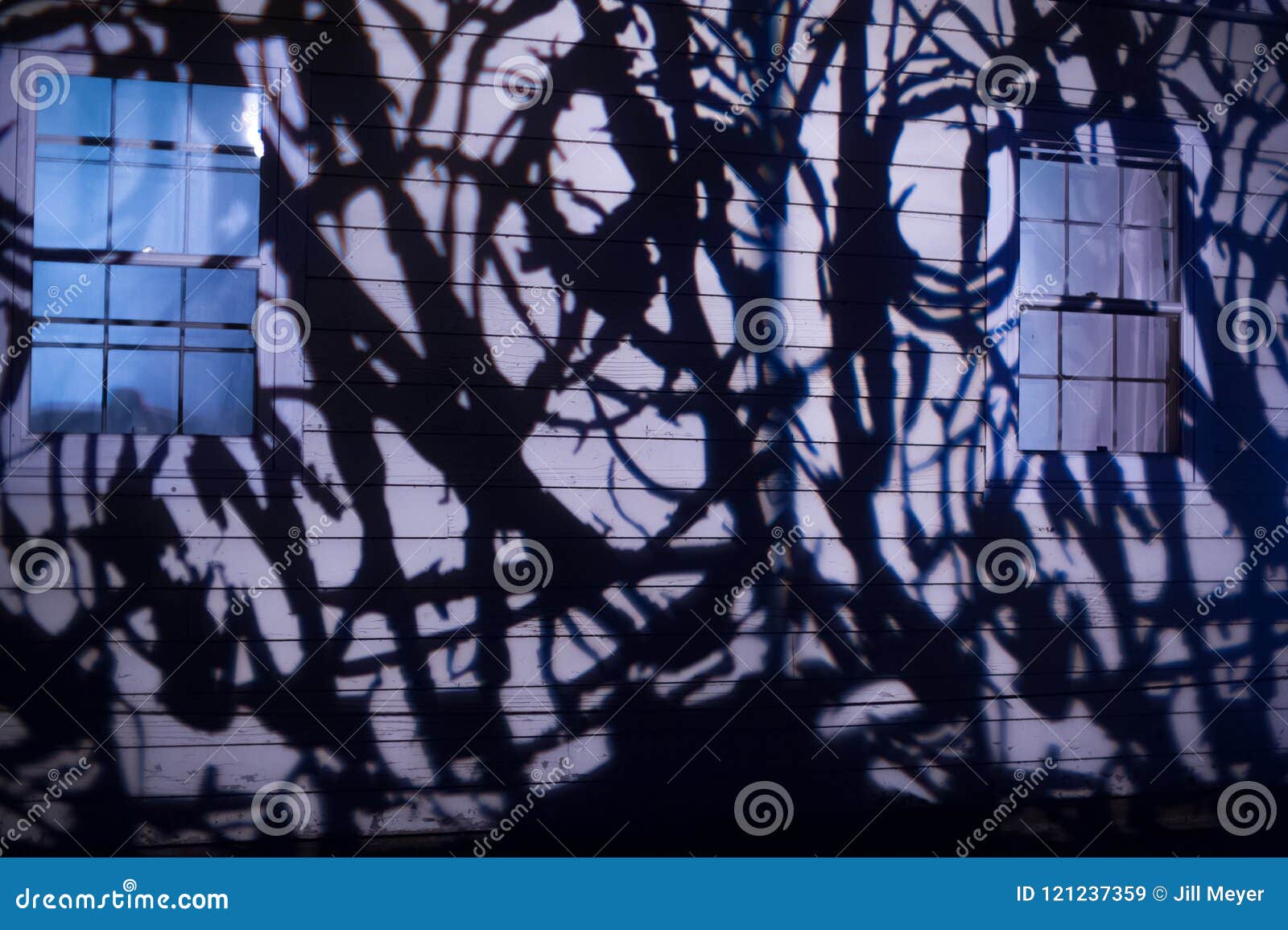 Shadows on the Side of a House Stock Image - Image of contrast ...