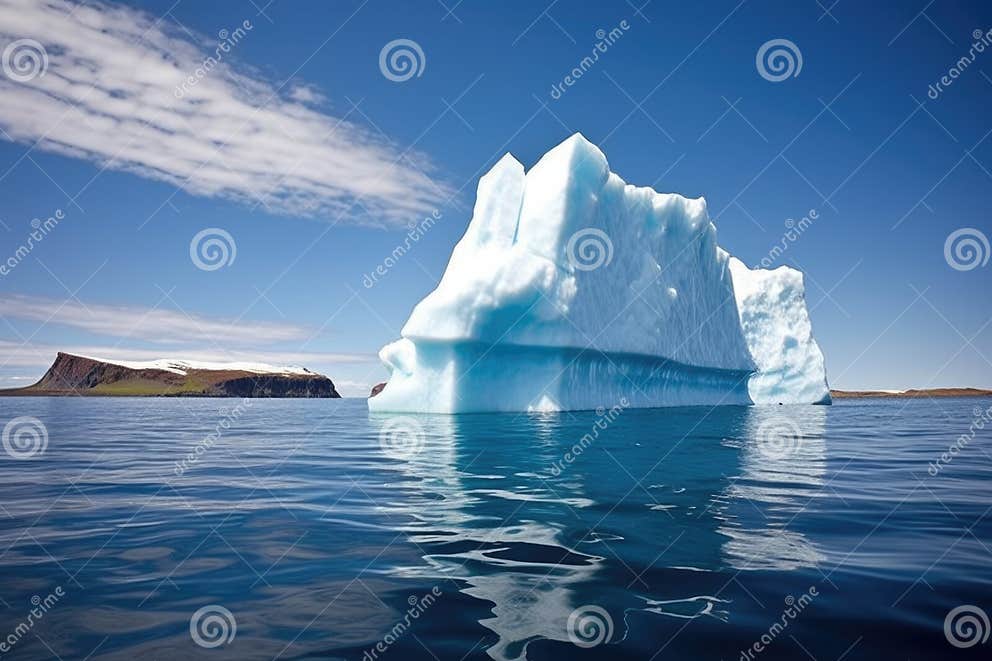An Oddly-shaped Iceberg with Sharp Juttings Stock Image - Image of ...
