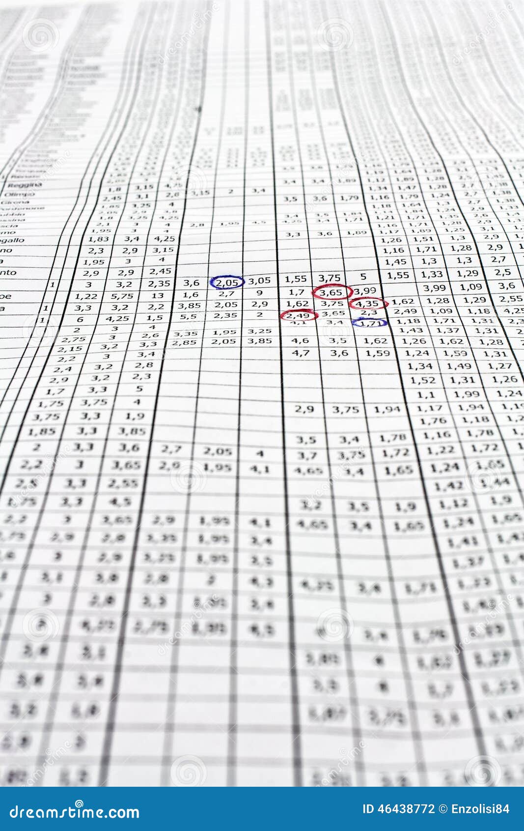 Odds of win stock photo. Image of ballpoint, finance - 46438772