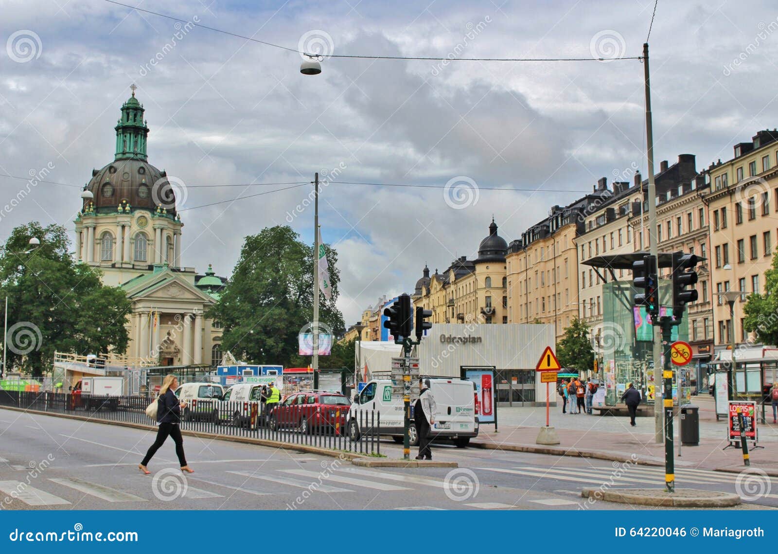 Odenplan in Stockholm editorial photo. Image of vasastan - 64220046