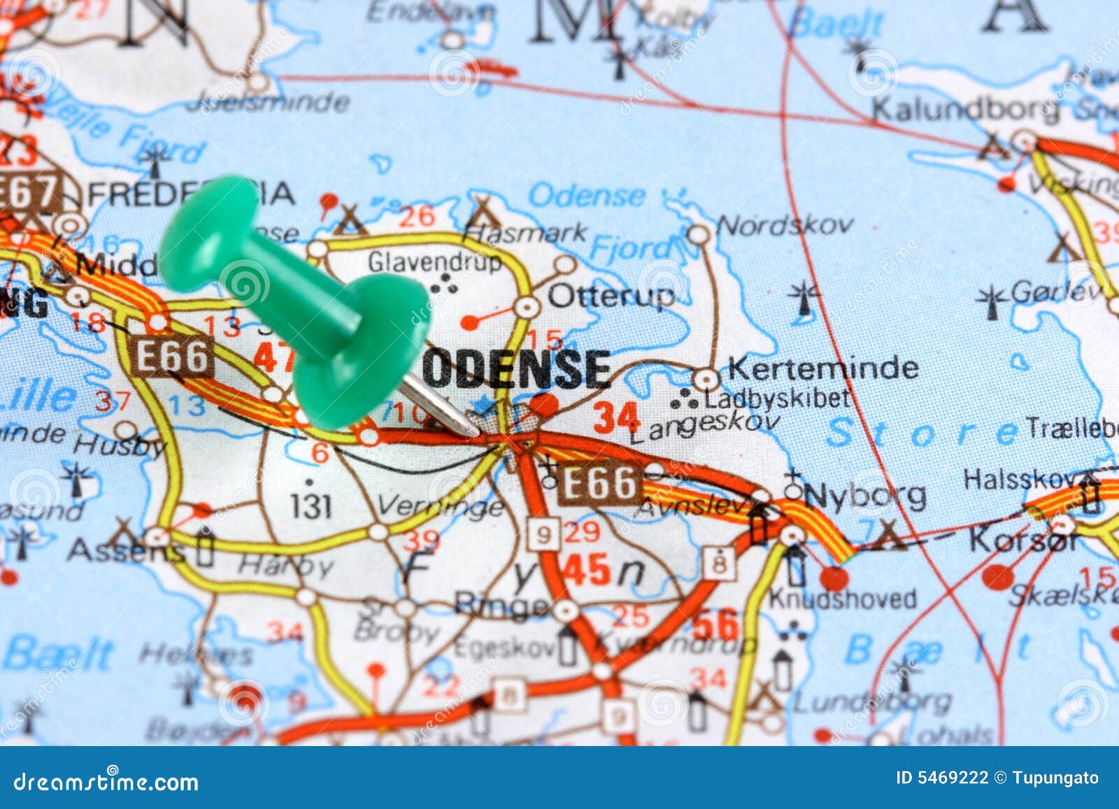Odense stock photo. Image of geography, pinned, european - 5469222
