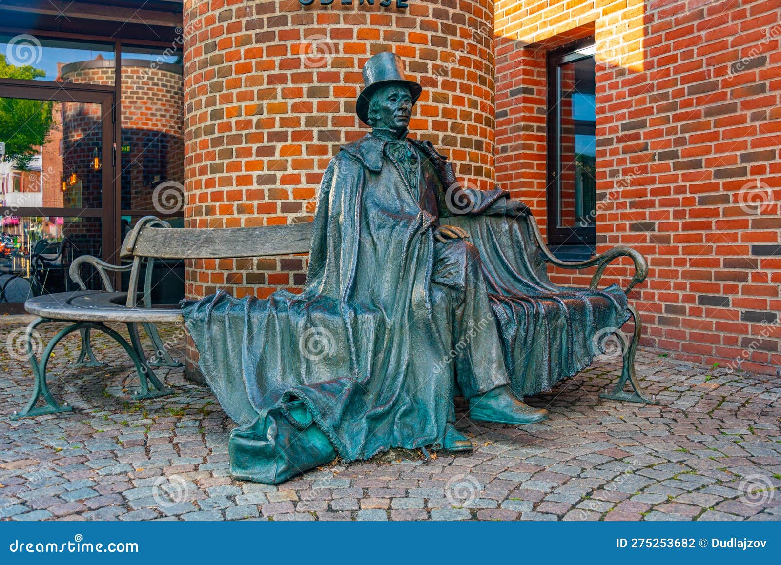 Odense, Denmark, June 19, 2022: Statue of Hans Christian Anderse ...