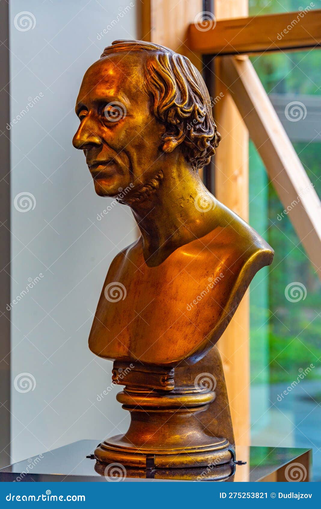 Odense, Denmark, June 19, 2022: Statue of Hans Christian Anderse ...