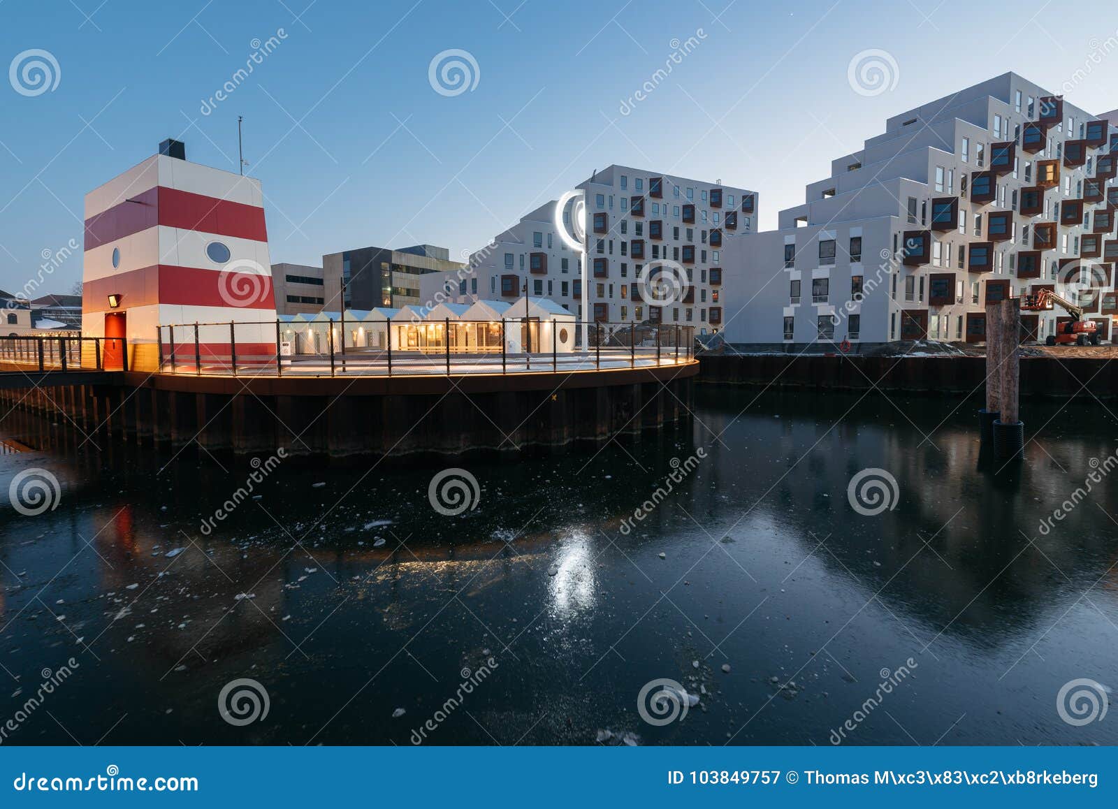 Odense Outdoor Harbour Swimming Pool, Denmark Stock Image - Image of ...