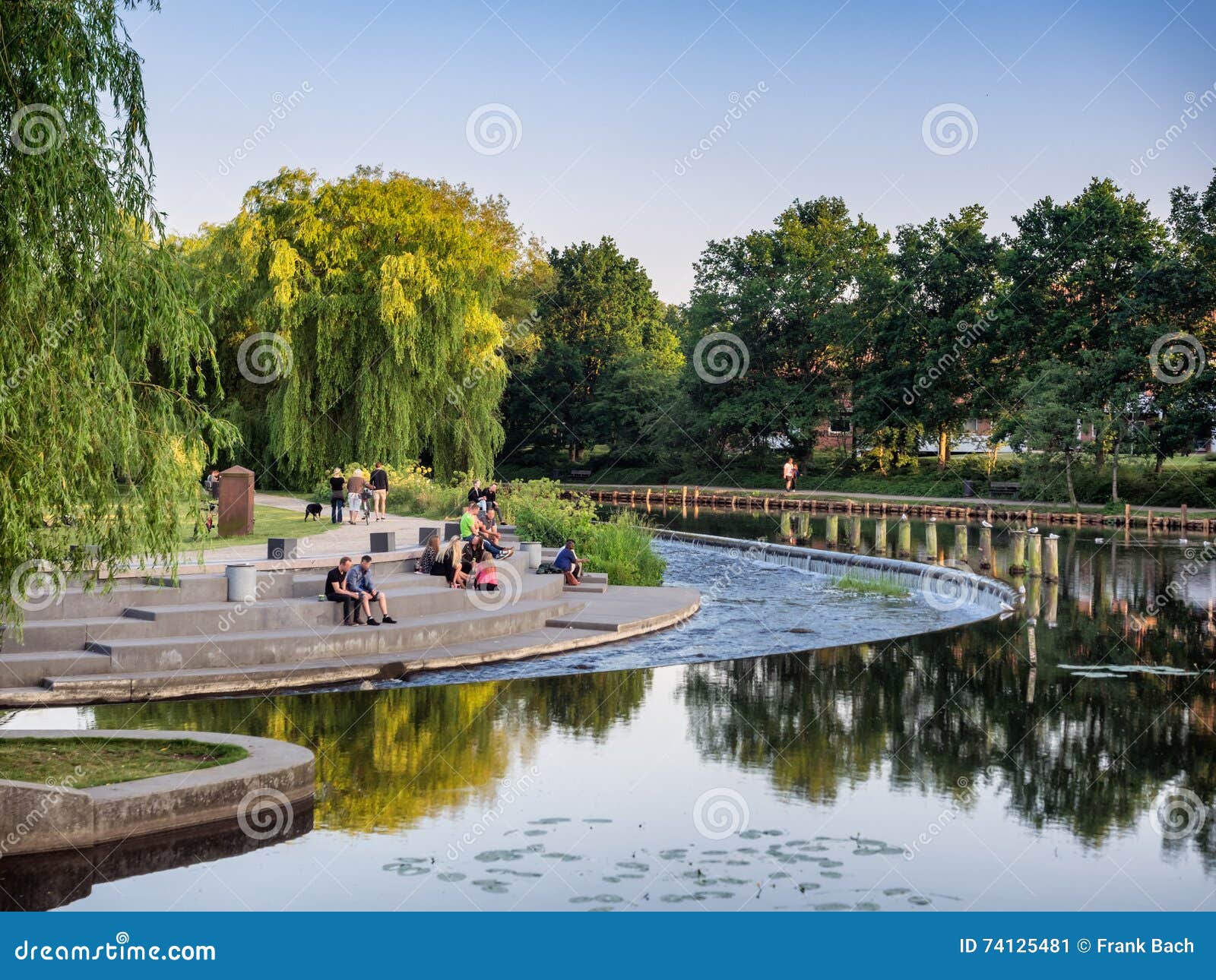 Odense River on a Summers Day Stock Image - Image of river, water: 74125481