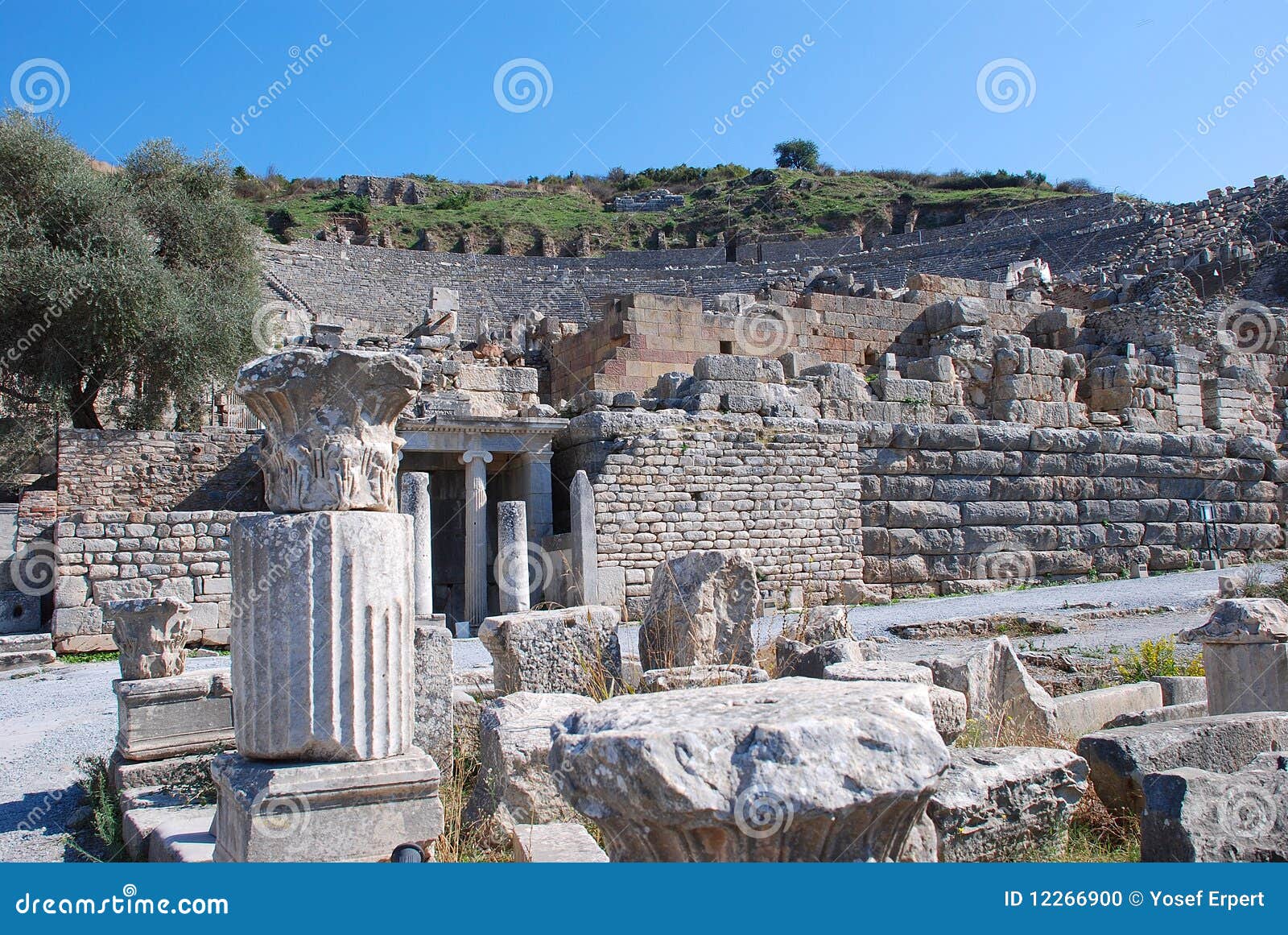 Odeon at Ephesus stock photo. Image of street, monument - 12266900