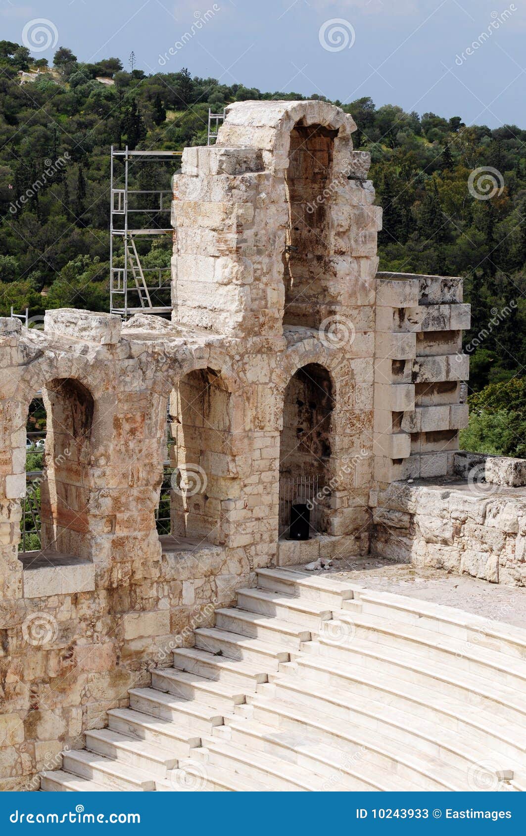 Odeon of Herodes Atticus stock image. Image of architecture - 10243933