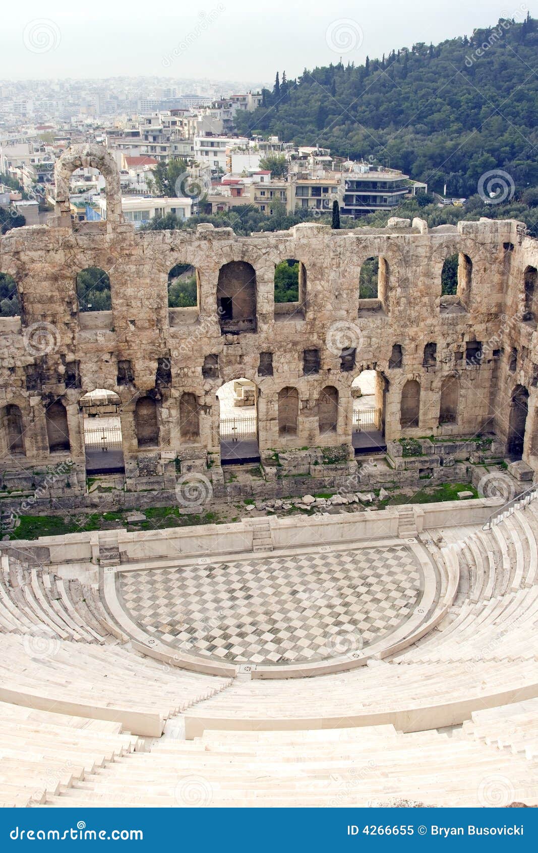 Odeon of Herodes Atticus stock image. Image of european - 4266655