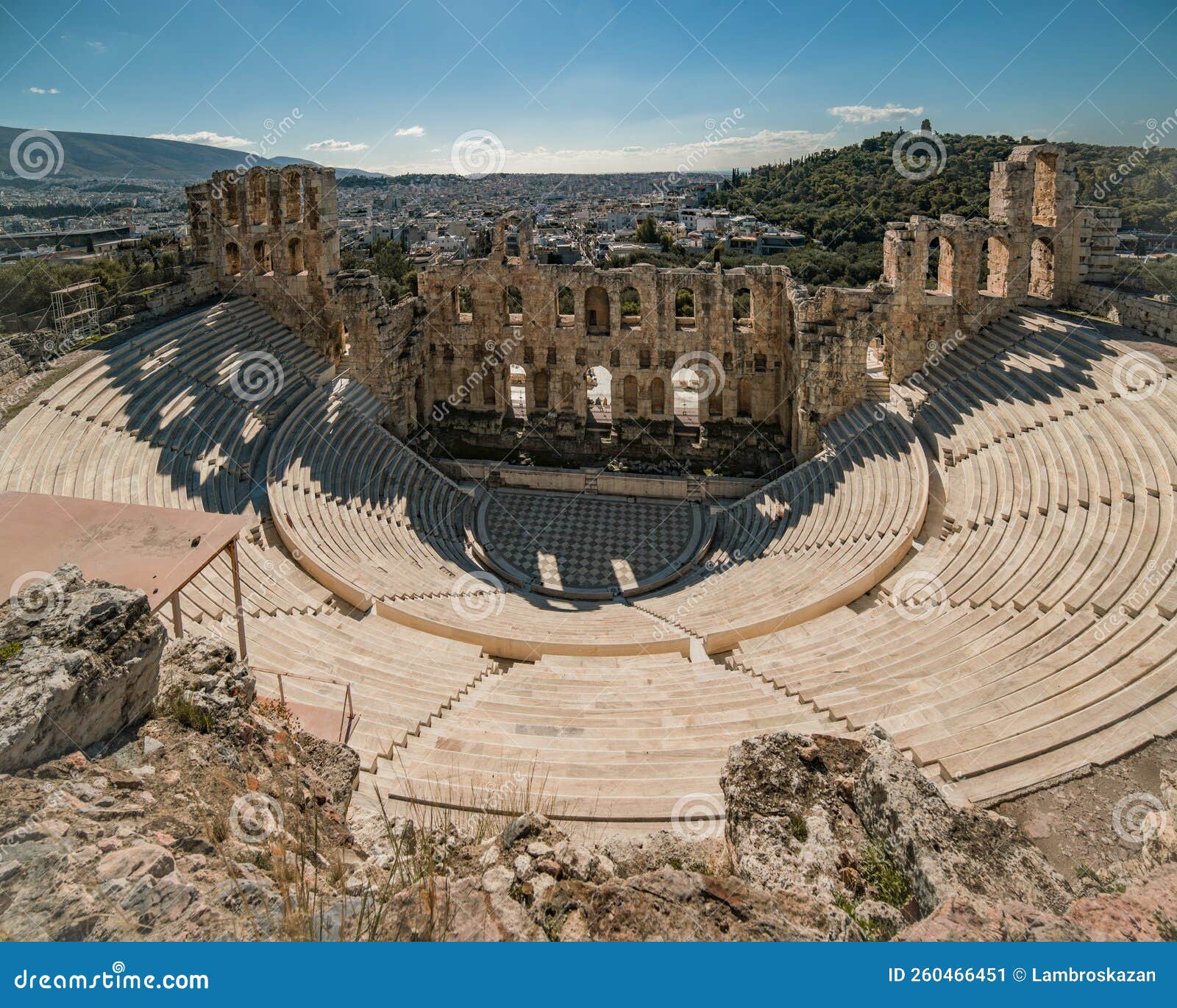 Odeon of Herodes Atticus, Acropolis of Athens Editorial Photo - Image ...