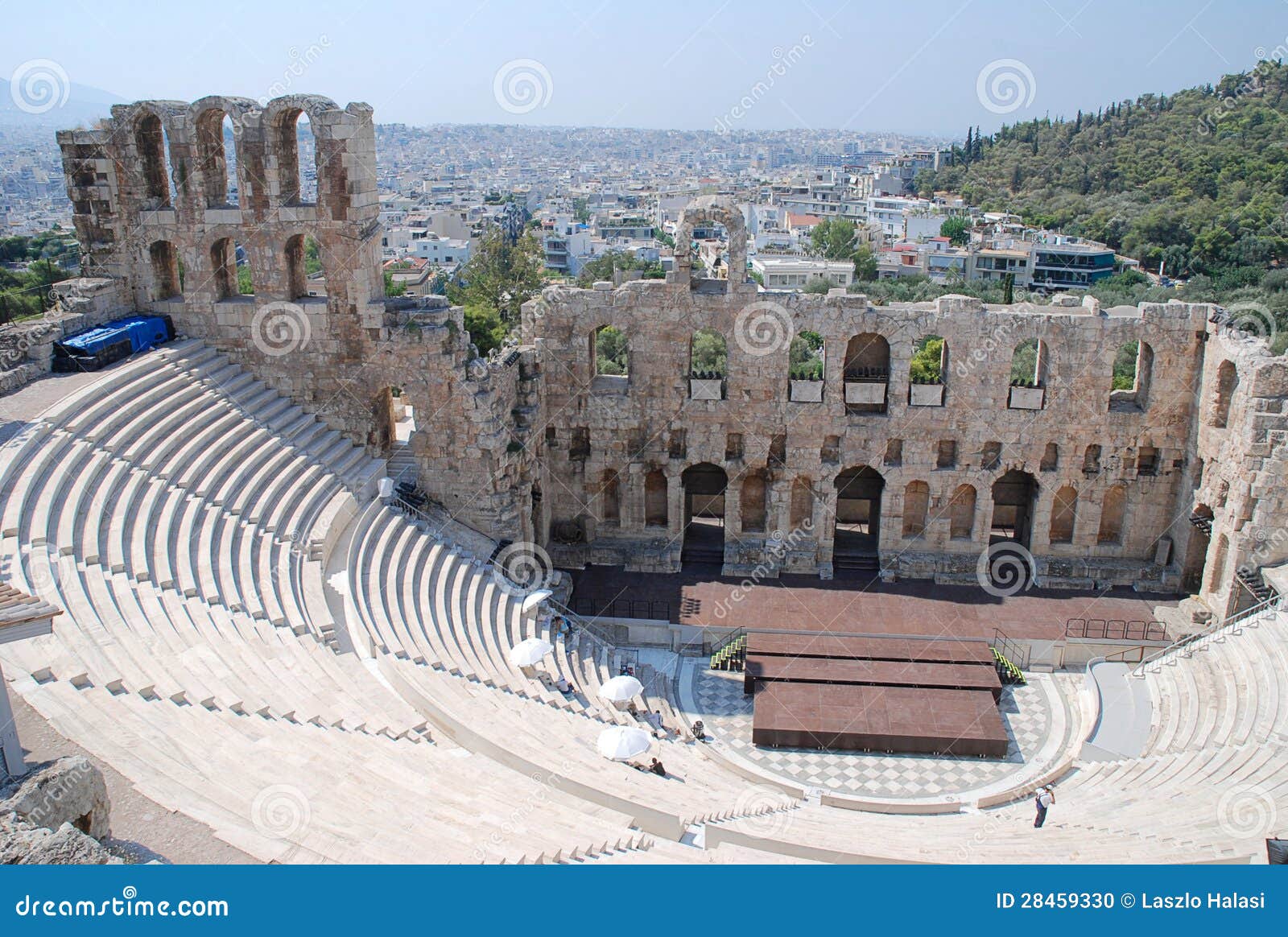 The Odeon of Herodes Atticus, Athens Stock Photo - Image of arch ...