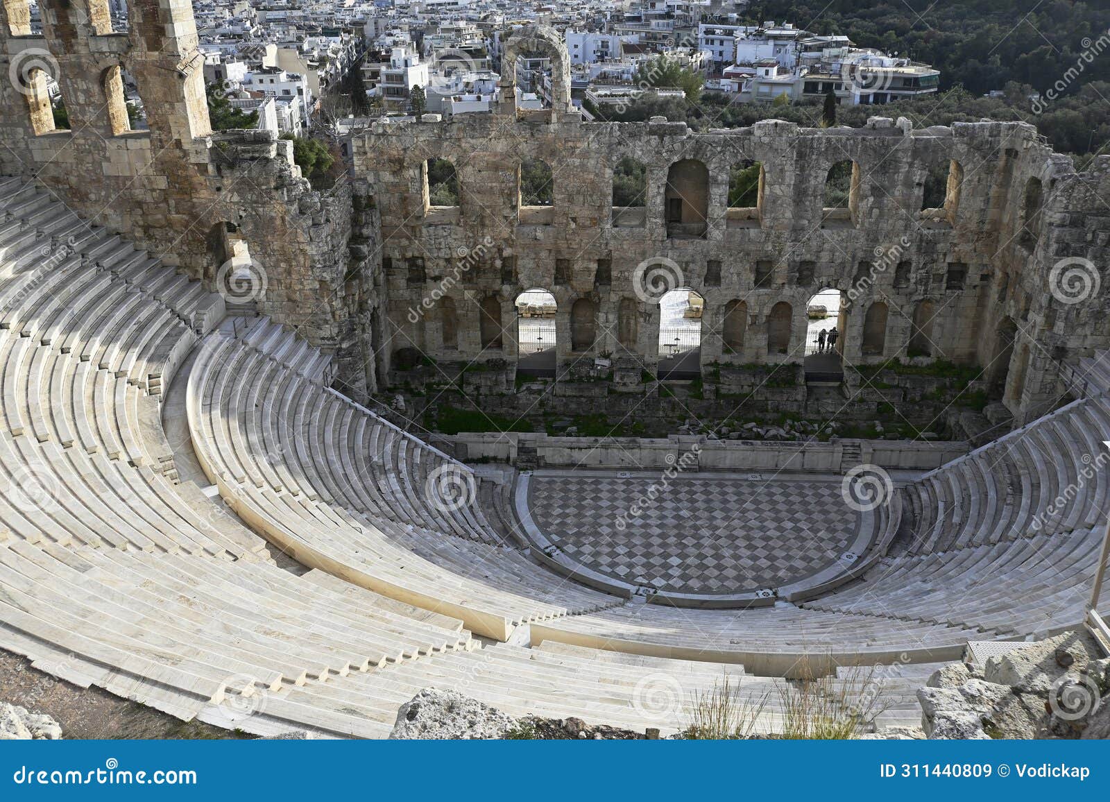 Odeon Of Herodes Atticus, Athens, Greece. Royalty-Free Stock Photo ...