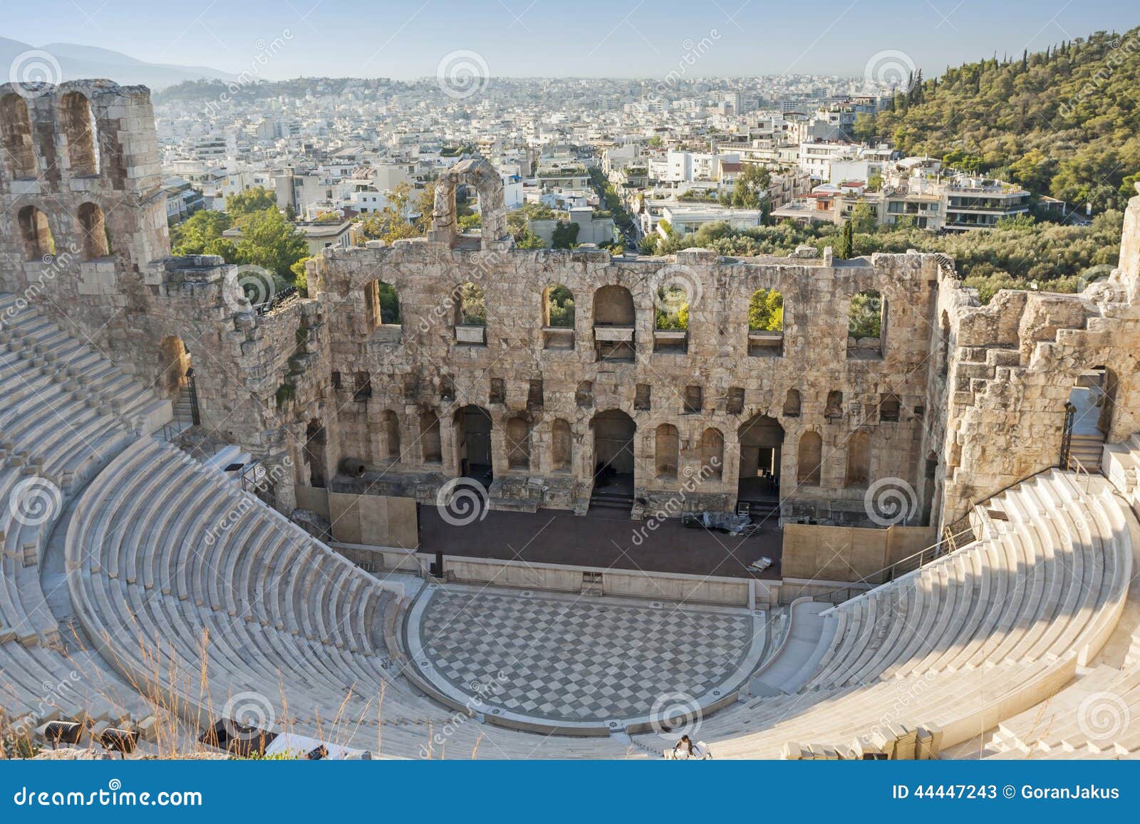 Odeon of Herodes Atticus in Athens Stock Image - Image of culture ...