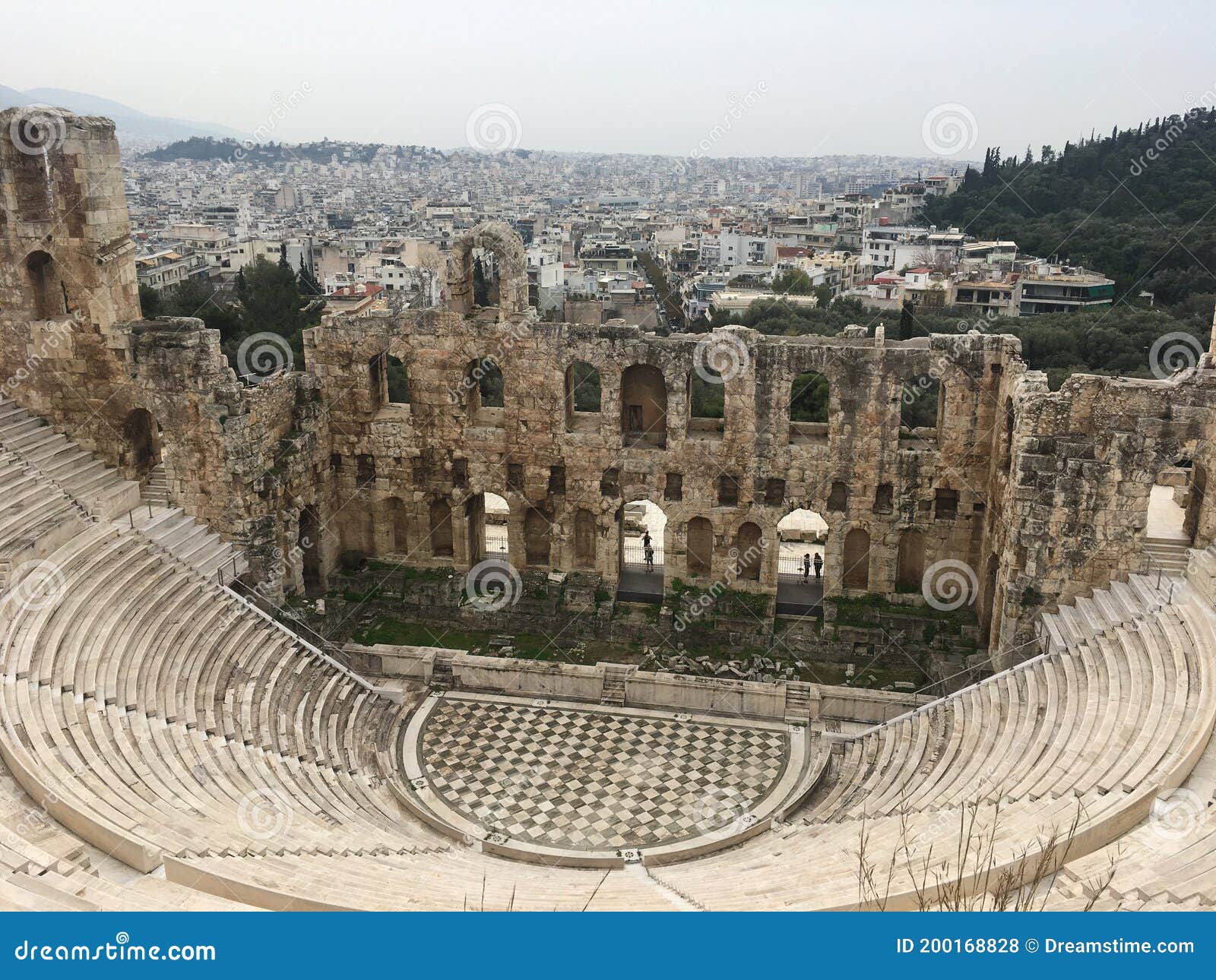 Odeon of Herodes stock photo. Image of building, quail - 200168828