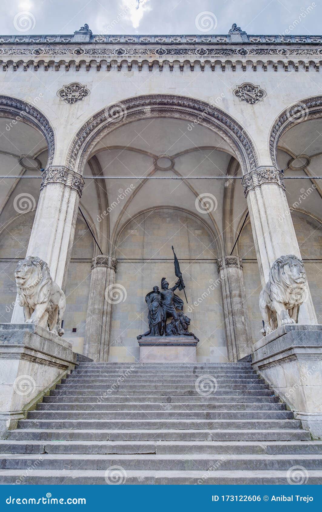 Odeonplatz Located in Munich, Germany Stock Photo - Image of ancient ...