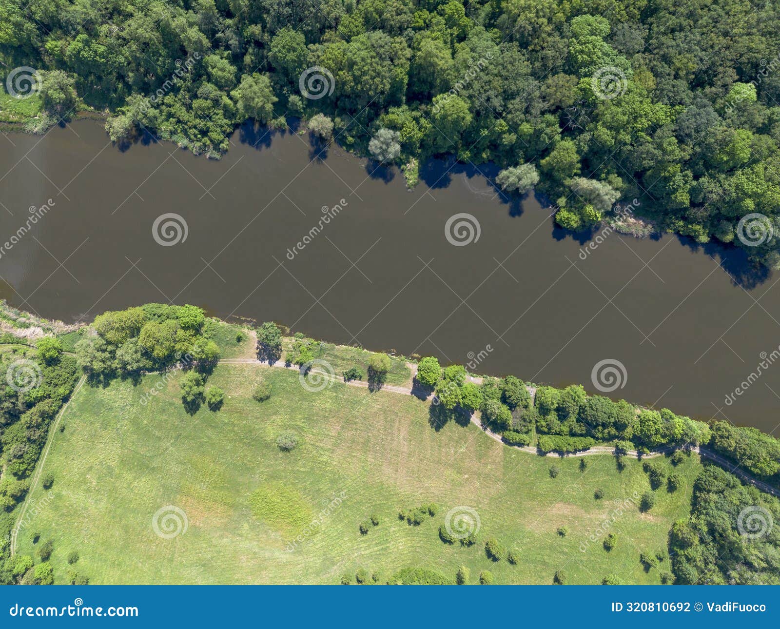 Oder River in Europe, View from the Top Stock Photo - Image of summer, water: 320810692