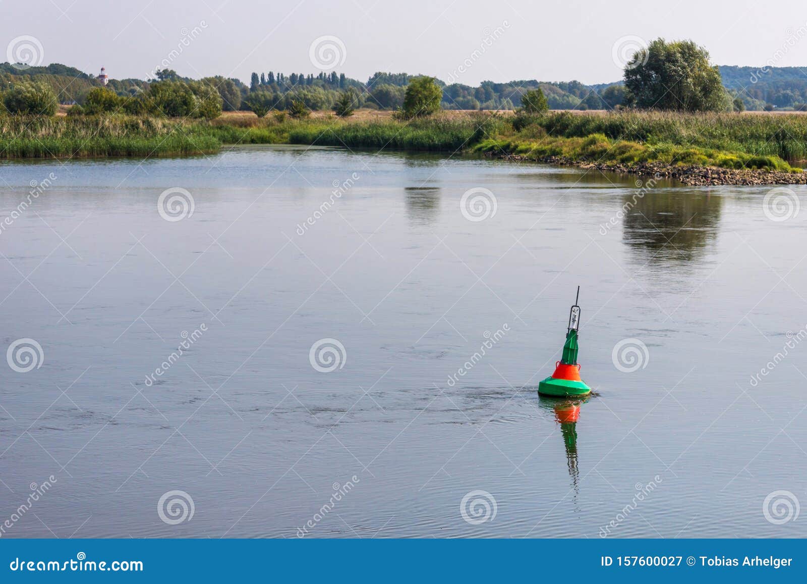 Oder River in Germany Near the Polish Border Stock Image - Image of ...