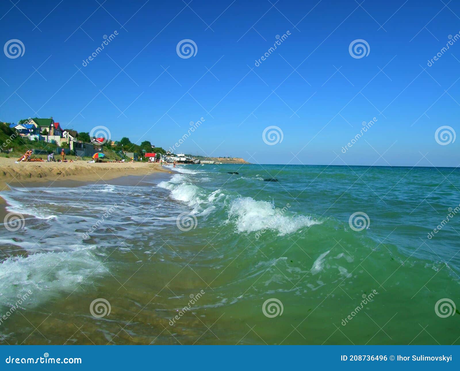 Odessa Beach Kovalevsky S Dacha Stock Photo - Image of cliff, shore ...