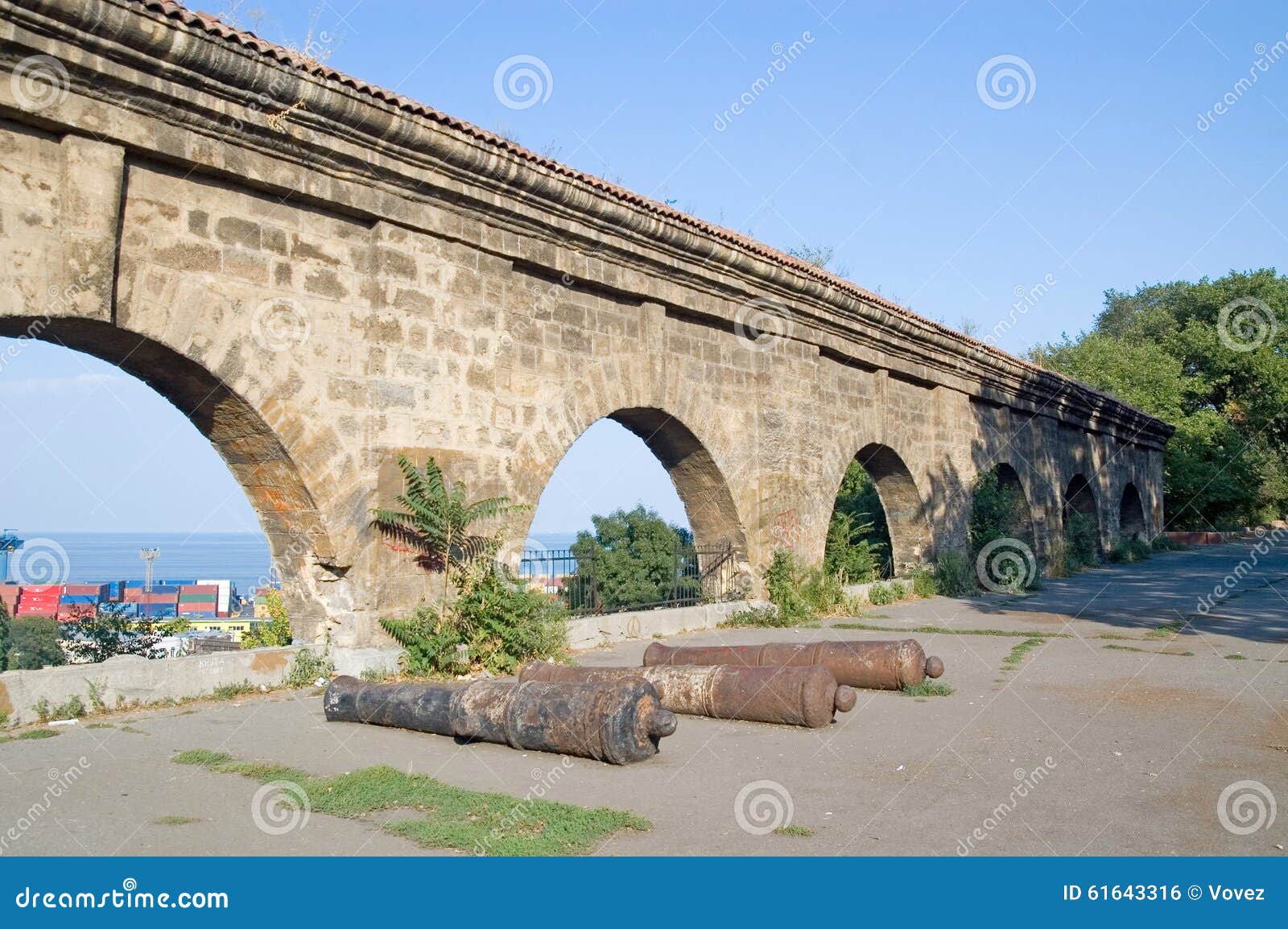 Odessa, Castle Ruins in the Park of Taras Shevchenko Stock Photo ...