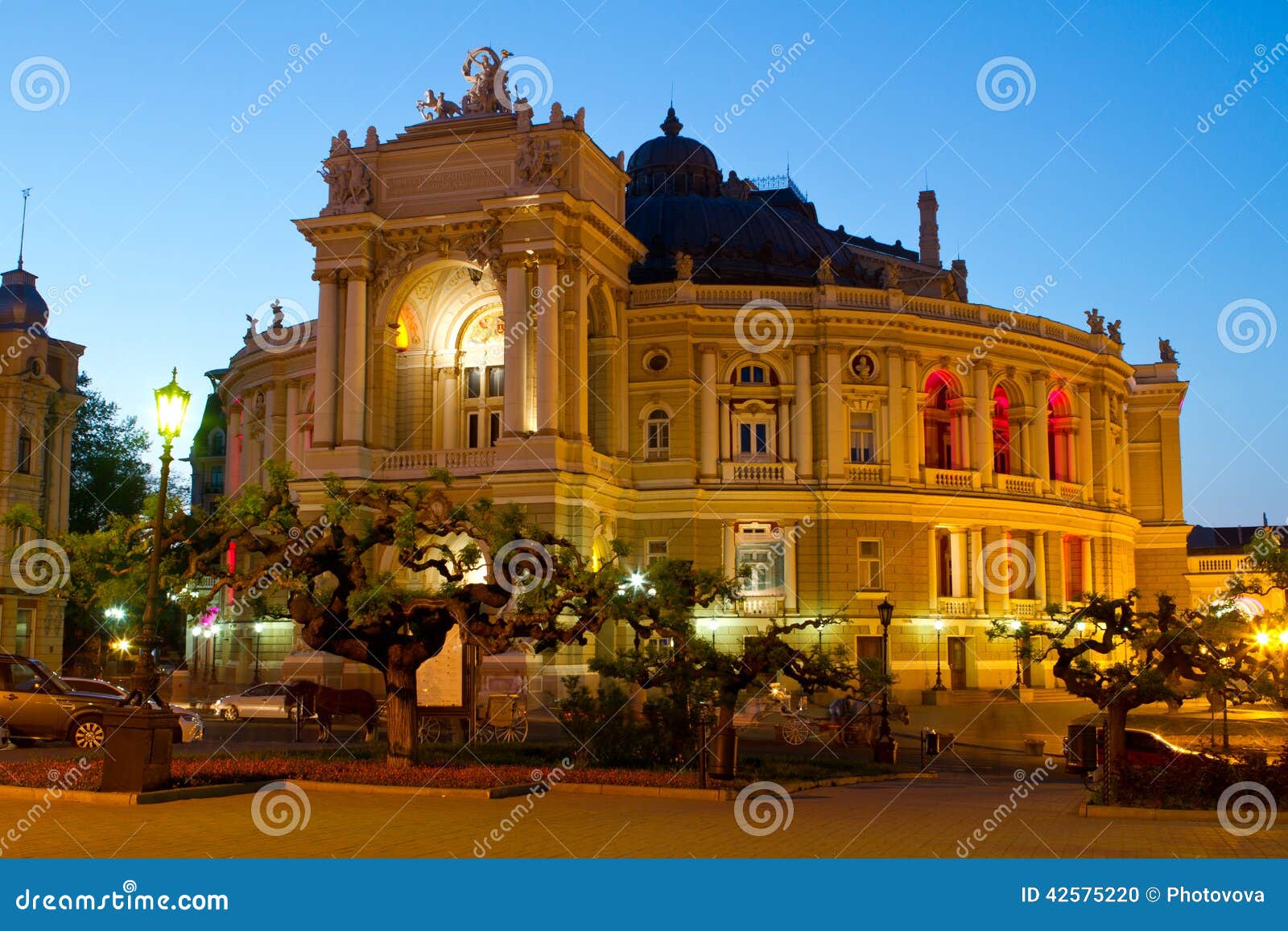 Odessa Opera and Ballet Theater Stock Photo - Image of architecture ...