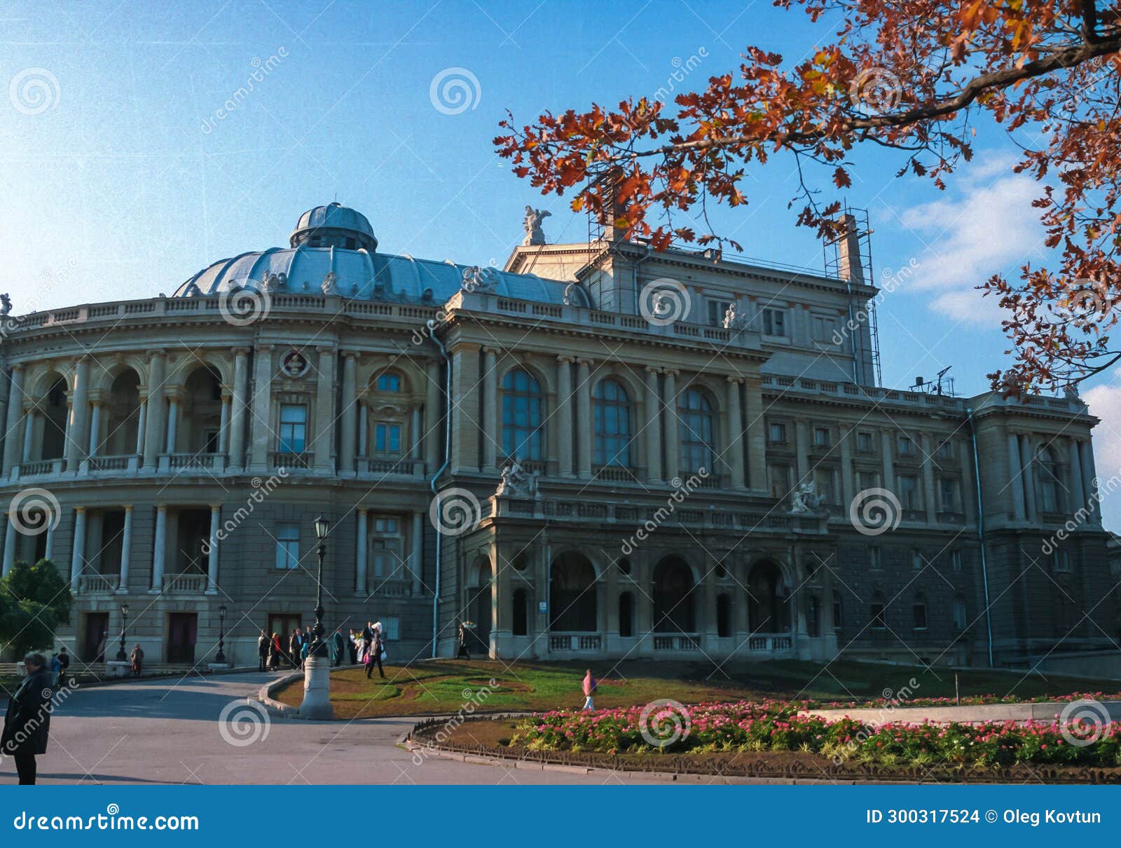 Odessa Opera and Ballet Theater in Summer, General Side View Editorial ...