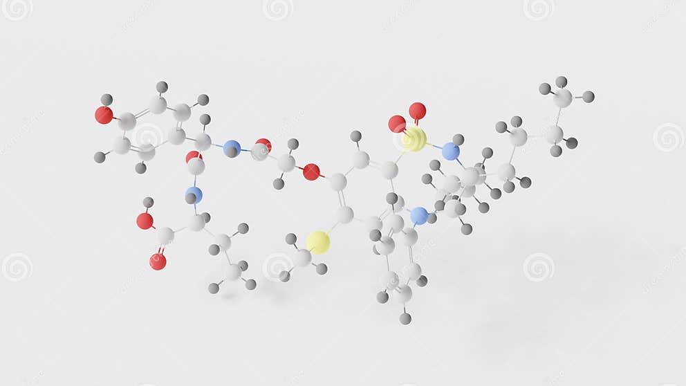 Odevixibat Molecule 3d, Molecular Structure, Ball and Stick Model ...