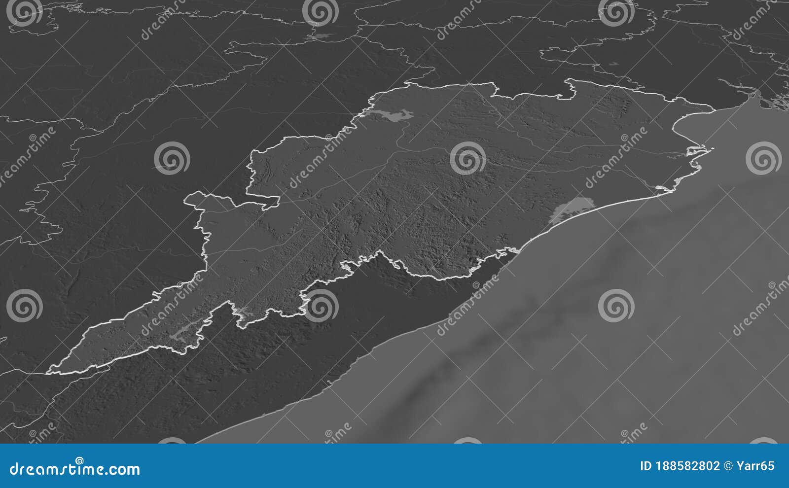 Odisha, India - Outlined. Bilevel Stock Illustration - Illustration of ...