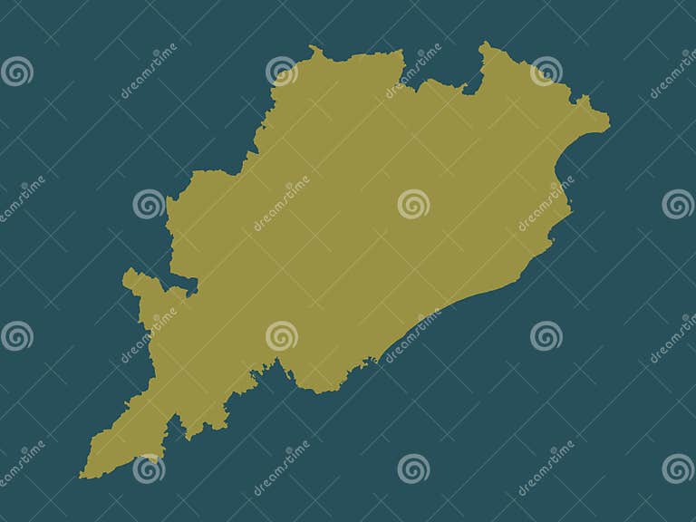 Odisha, India. Solid. No Legend Stock Illustration - Illustration of ...