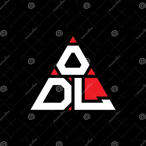 ODL Triangle Letter Logo Design with Triangle Shape. ODL Triangle Logo ...