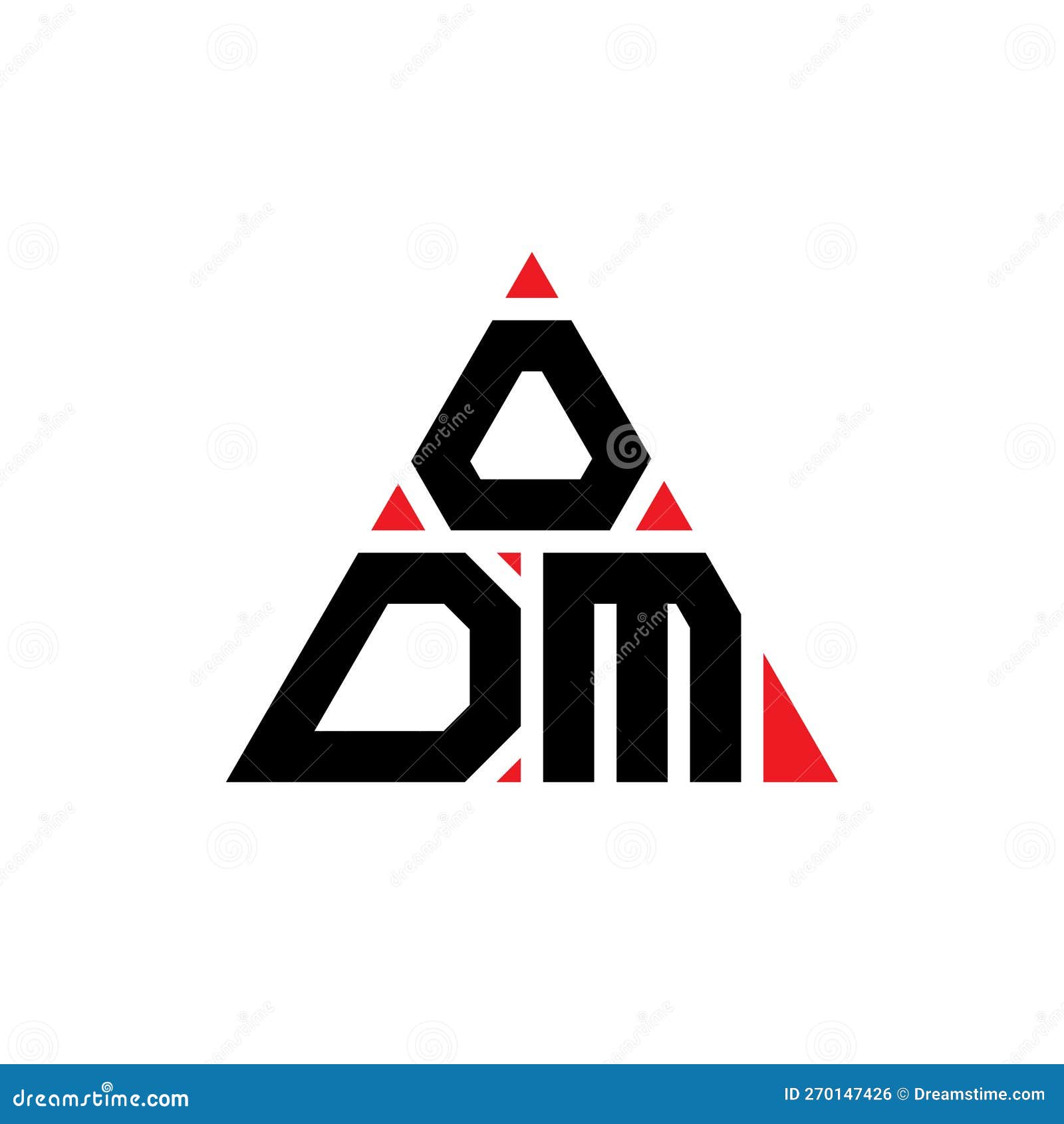 ODM Triangle Letter Logo Design with Triangle Shape. ODM Triangle Logo ...