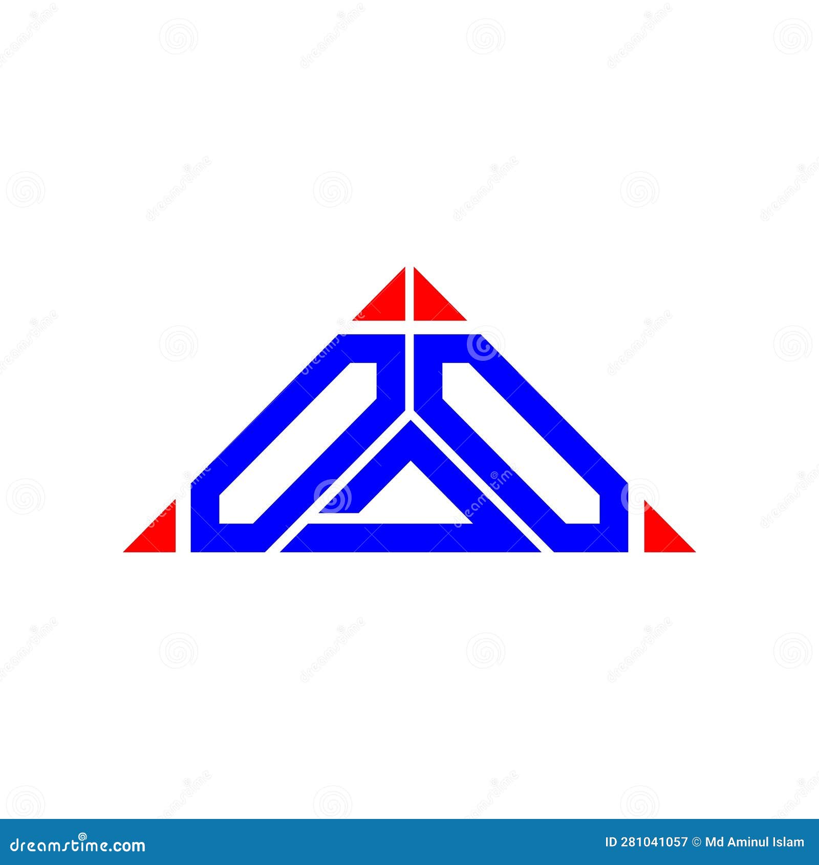 ODO Letter Logo Creative Design with Vector Graphic, OD Stock Vector ...