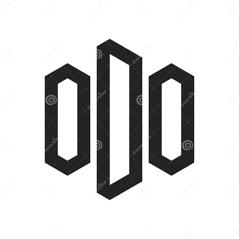 ODO Logo Design. Initial Letter ODO Monogram Logo Using Hexagon Shape ...