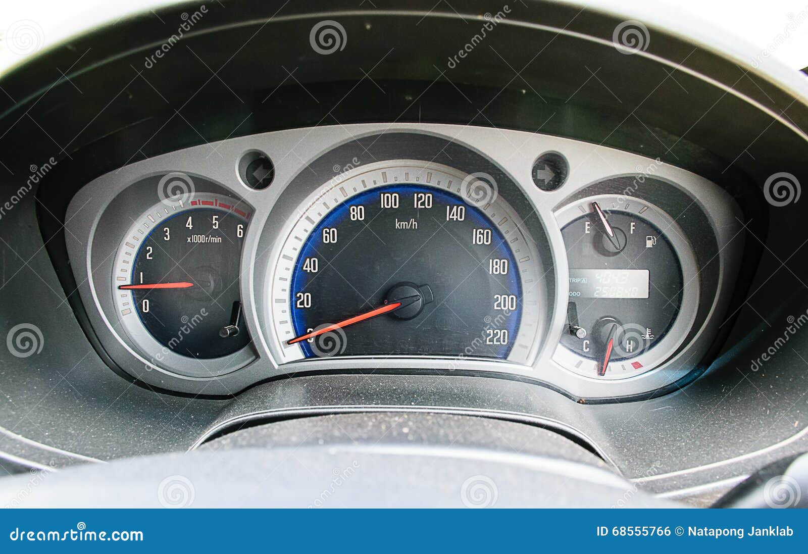 Odometer car stock photo. Image of speedometer, fast - 68555766