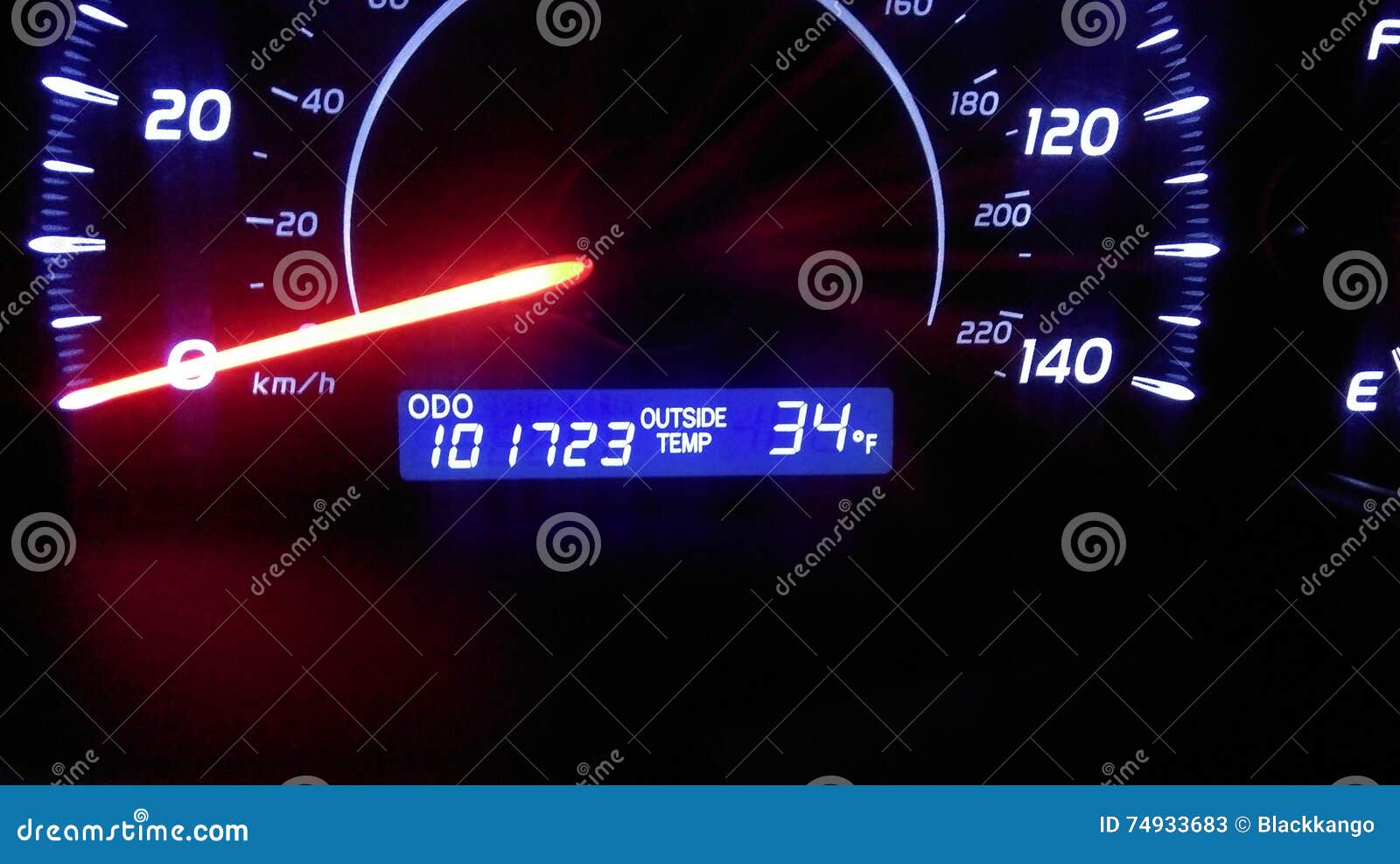 Odometer stock image. Image of vehicle, travelling, odometer - 74933683