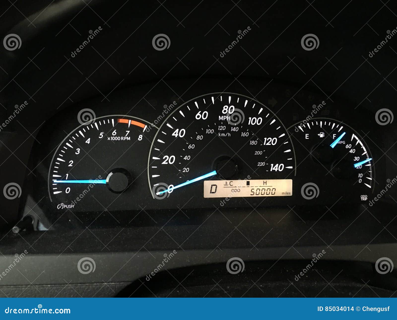 Odometer stock photo. Image of measurement, black, kilometer - 85034014