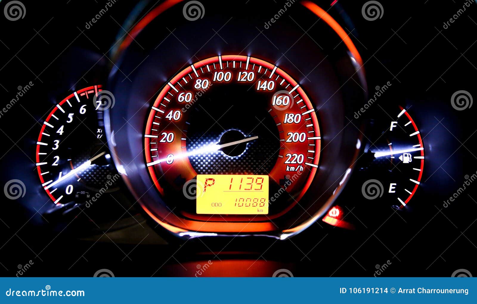 Odometer Speed in my car stock photo. Image of expostulate - 106191214