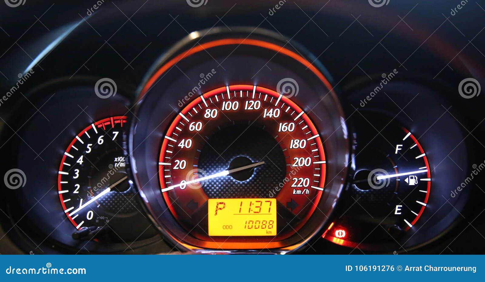 Odometer Speed in my car stock photo. Image of alert - 106191276