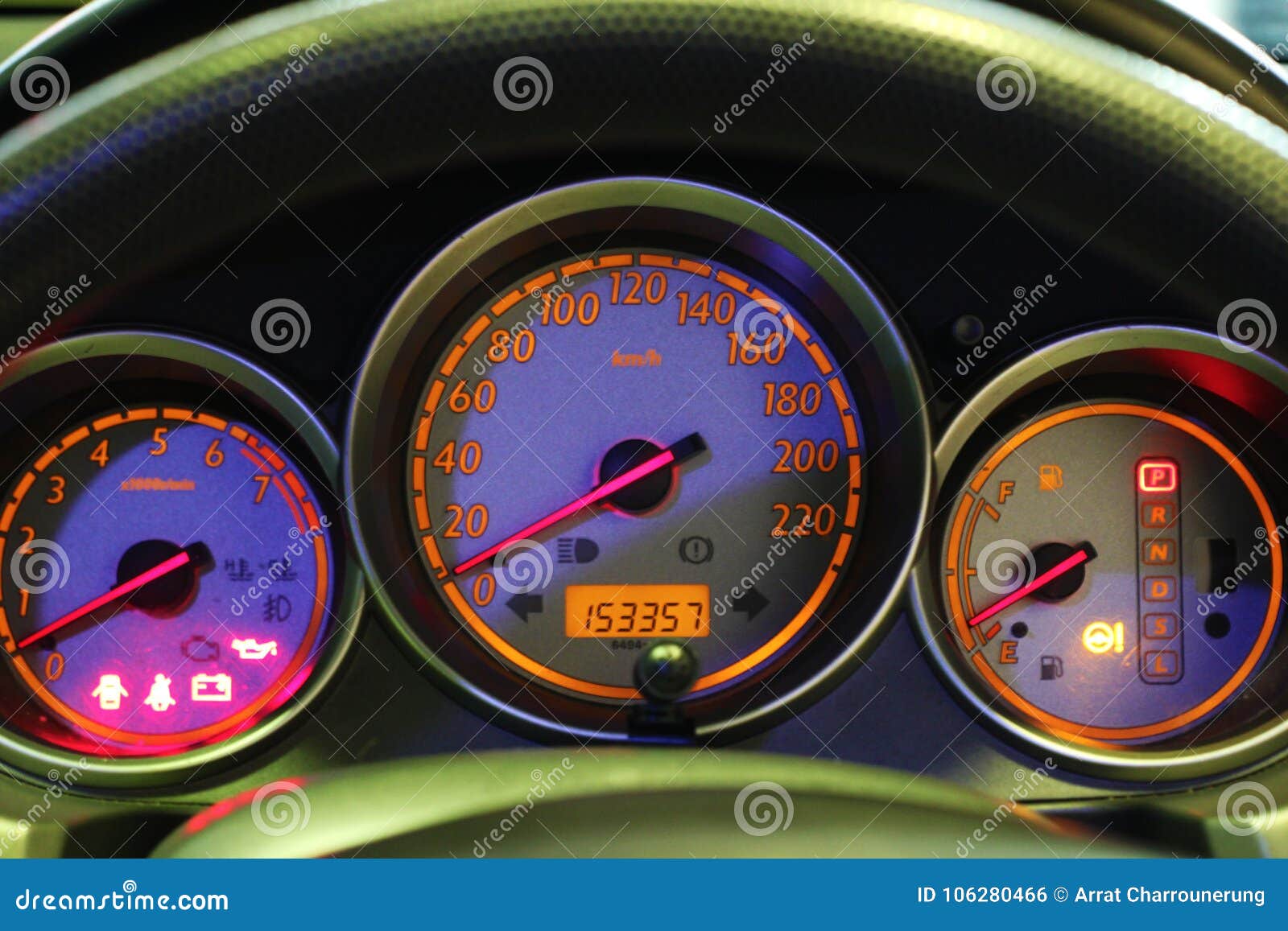 Odometer Speed in my car stock photo. Image of brilliant - 106280466