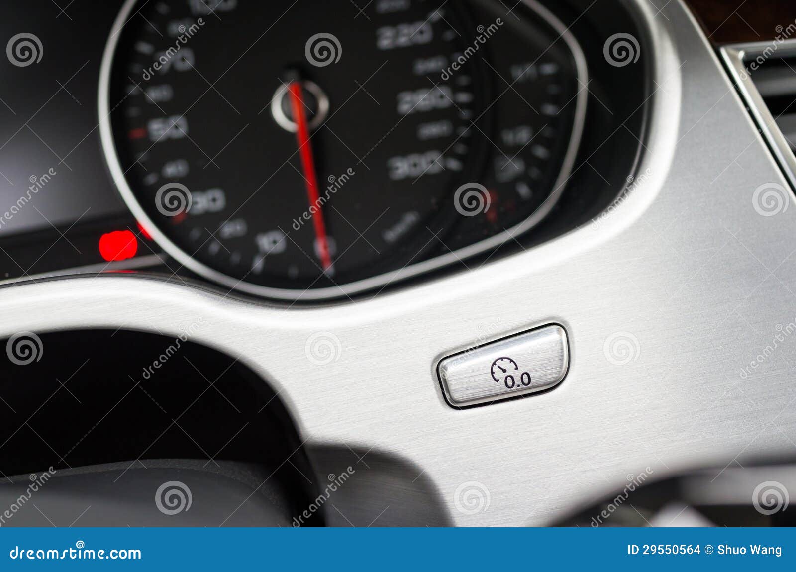 Odometer to zero button stock photo. Image of modern - 29550564