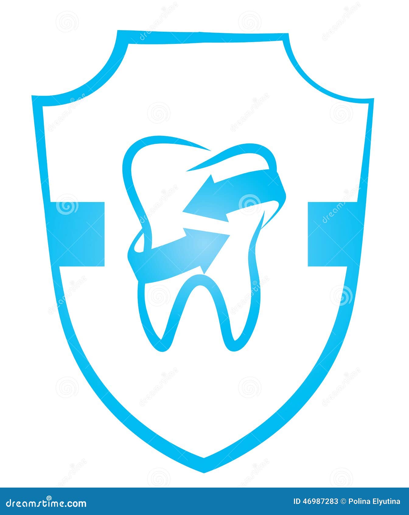 Odontologia do símbolo ilustração do vetor. Ilustração de vetor - 46987283