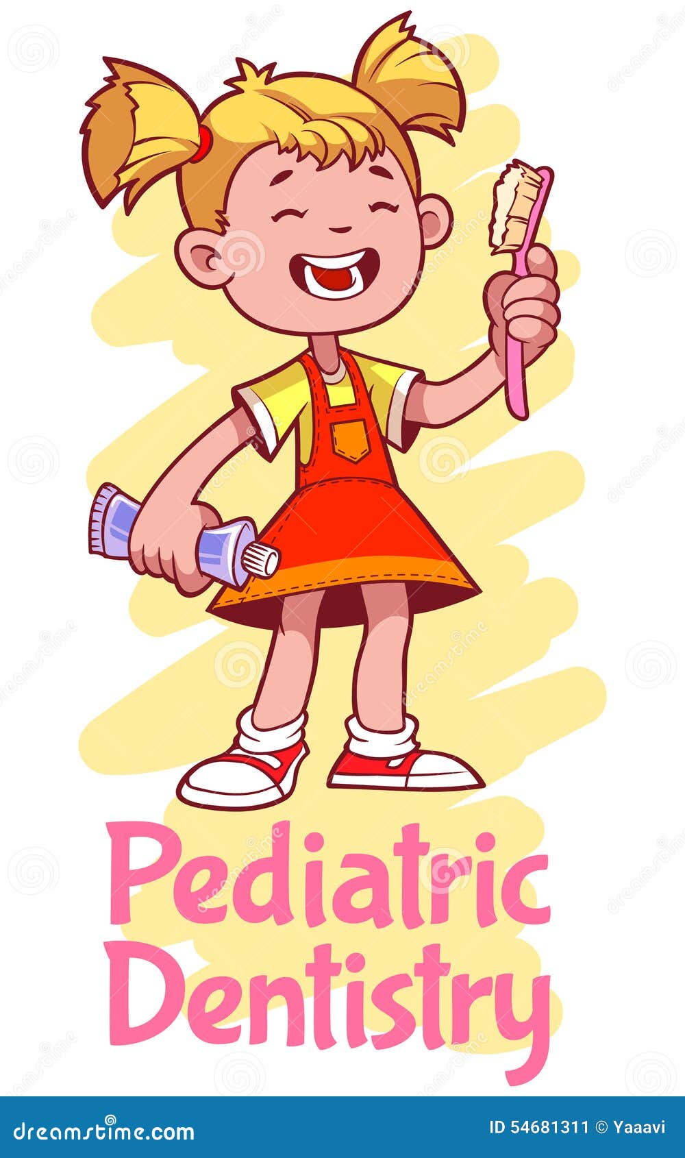 Odontologia pediatra ilustração stock. Ilustração de estudante - 54681311