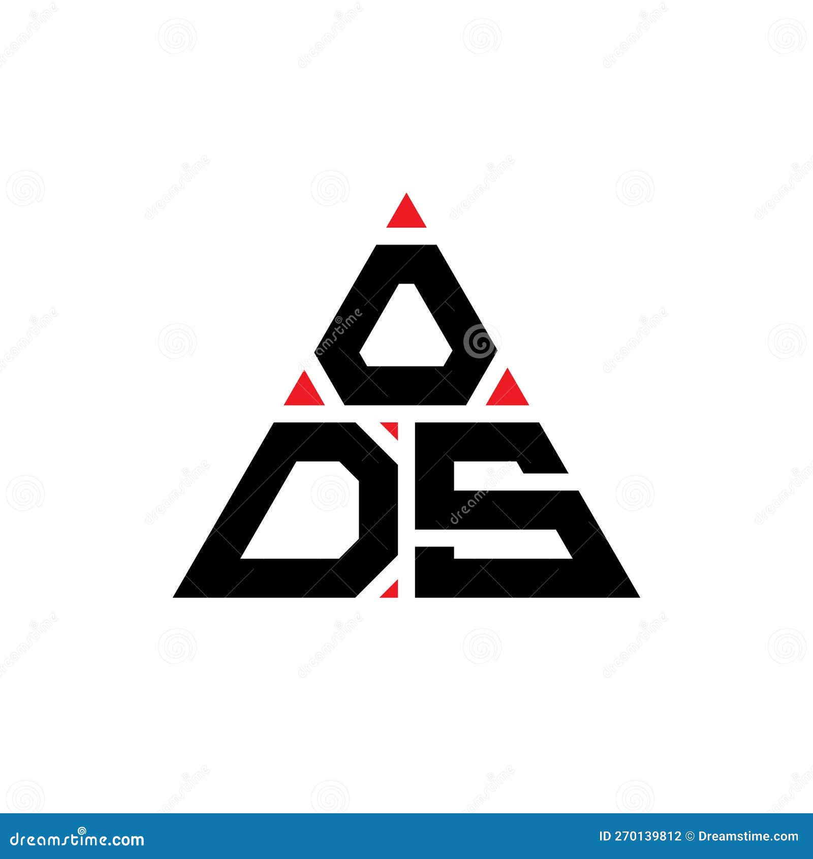 ODS Triangle Letter Logo Design with Triangle Shape. ODS Triangle Logo ...