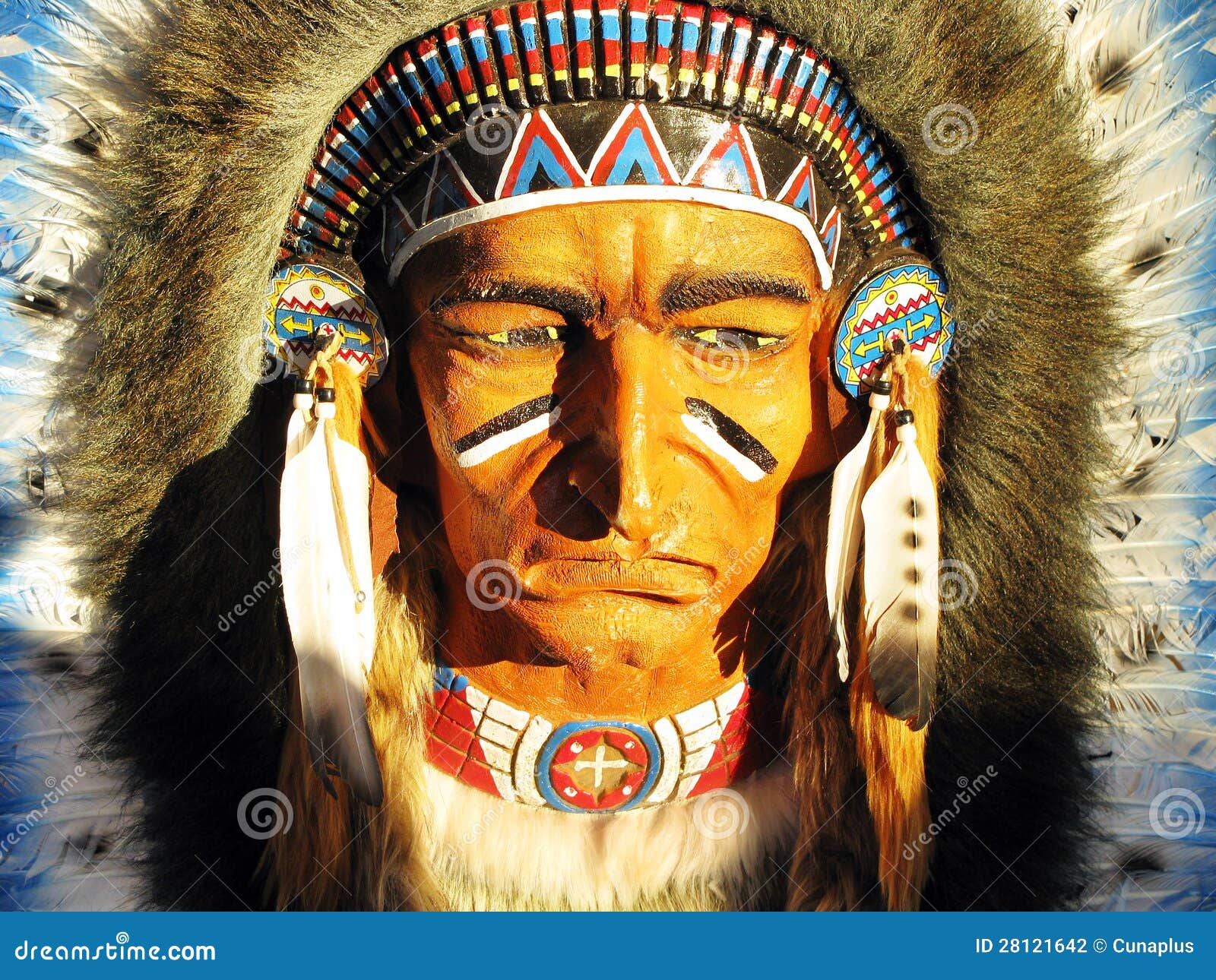 Odtwarzanie indianin zdjęcie stock. Obraz złożonej z człowiek - 28121642