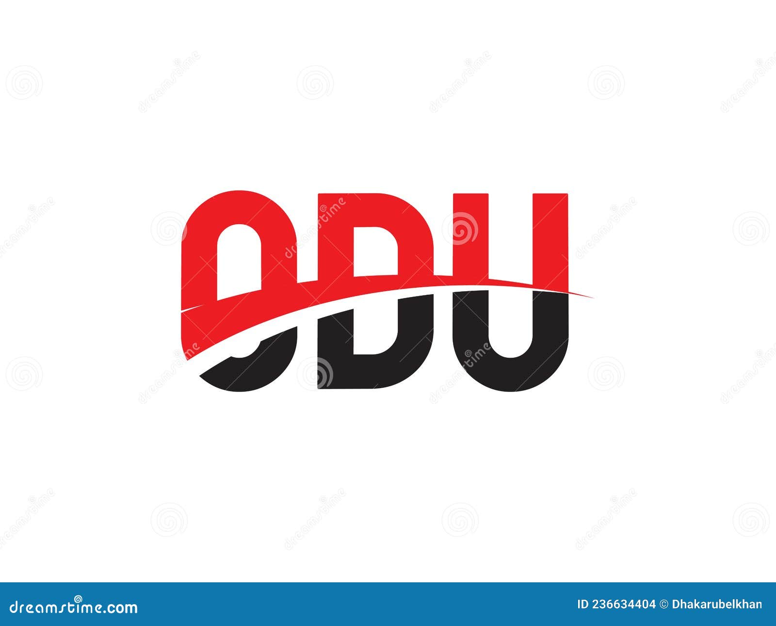ODU Letter Initial Logo Design Vector Illustration Stock Vector ...