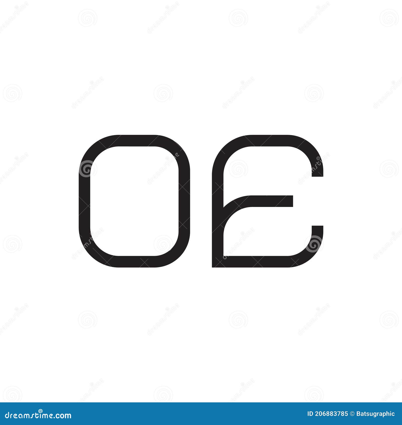 Oe Initial Letter Vector Logo Icon Stock Vector - Illustration of ...
