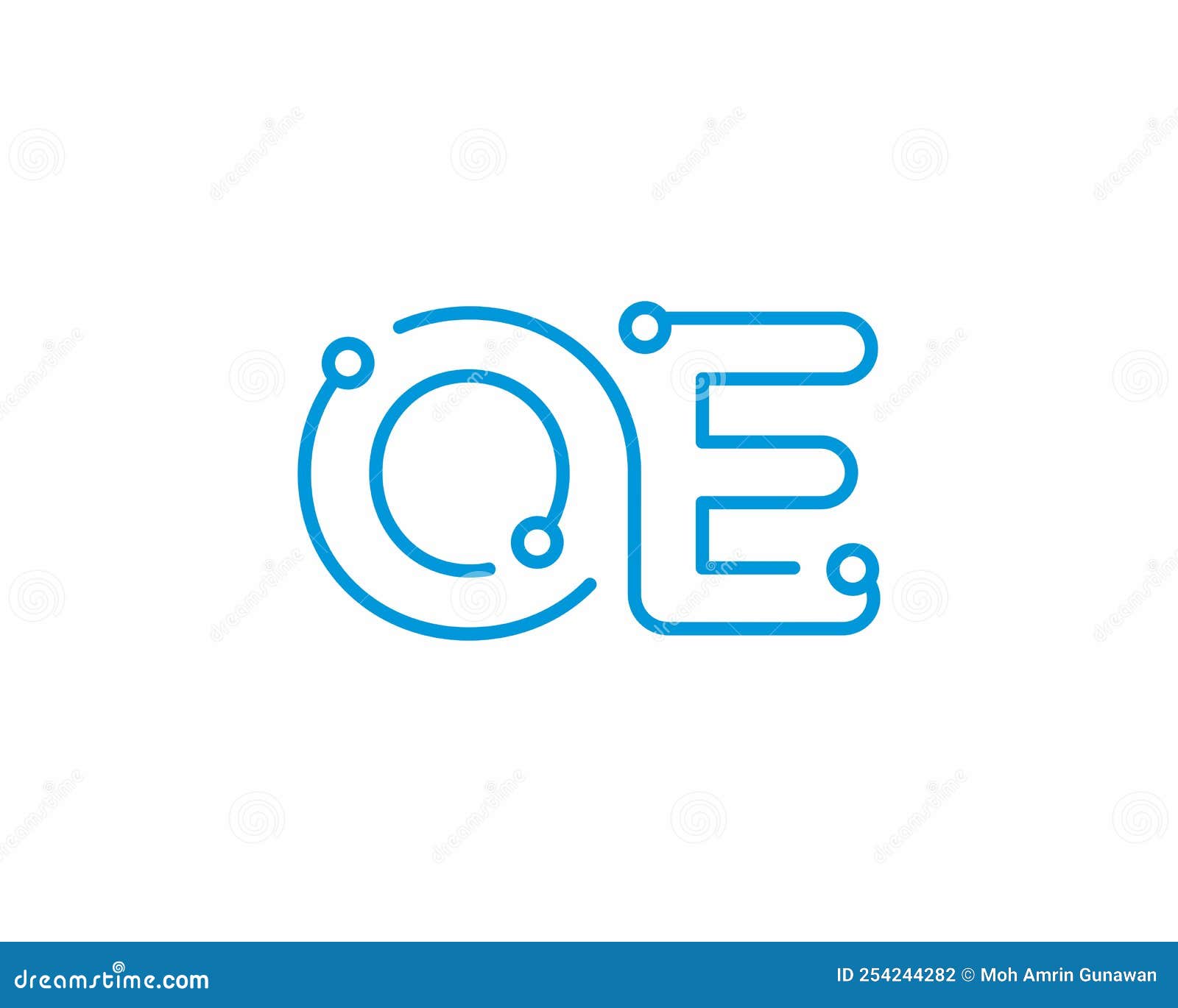 OE Letters, Electronic Circuit, Technology Logo Design Vector 001 Stock ...