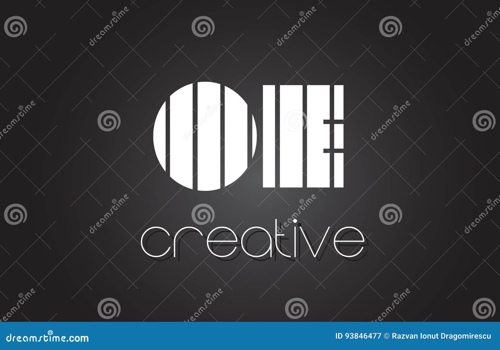 OE O E Letter Logo Design with White and Black Lines. Stock Vector ...
