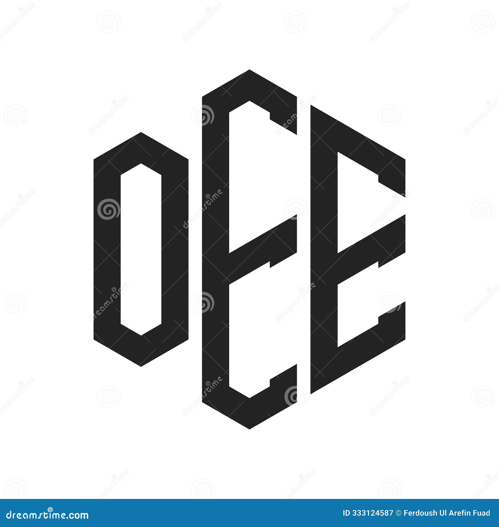 OEE Logo Design. Initial Letter OEE Monogram Logo Using Hexagon Shape ...