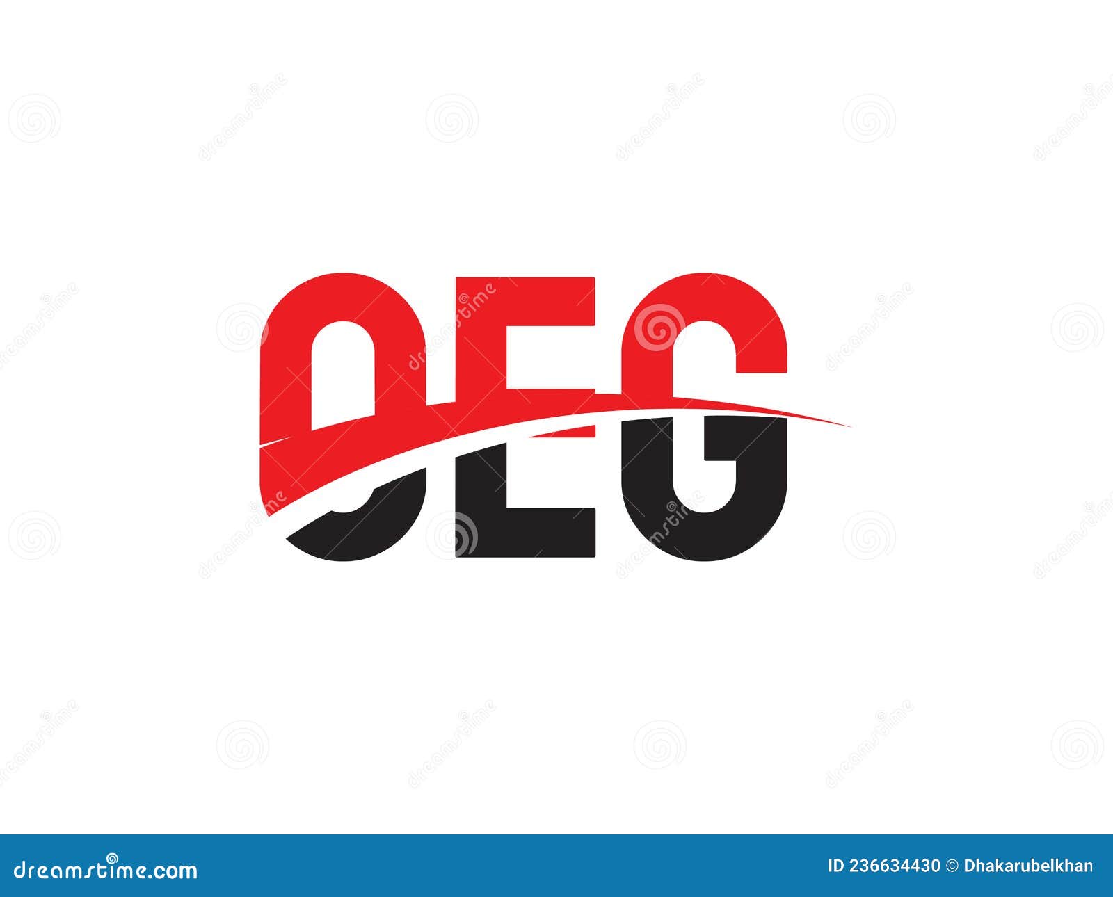 OEG Letter Initial Logo Design Vector Illustration Stock Vector ...