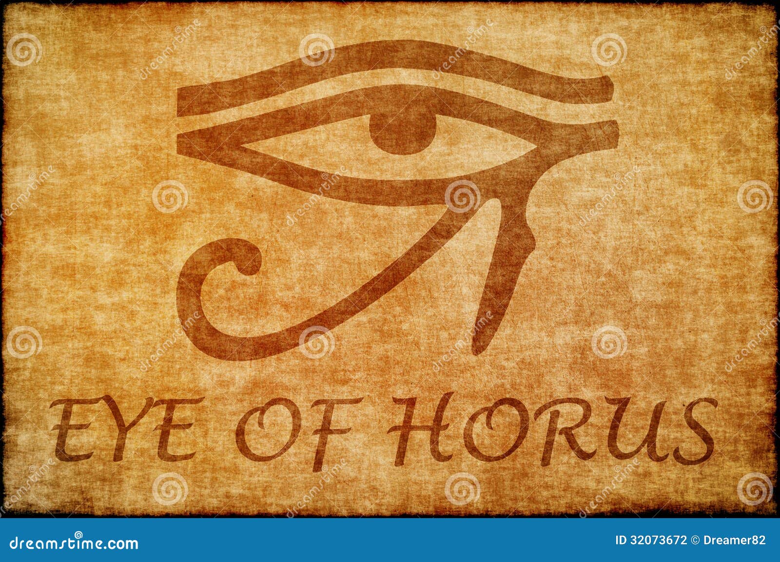 Oeil de horus. illustration stock. Illustration du hiéroglyphe - 32073672